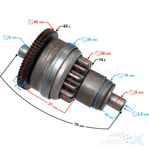 One Way Starter Clutch Bendix 6514 Teeth 139qmbqma Gy6 50 4t