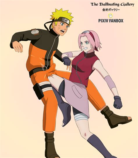 Naruto Shippuden Sakura Destroying Narutos Balls Rballbustingart