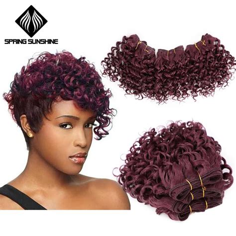 Spring Sunshine Afro Kinky Curly Synthetic Weave B Vicedeal