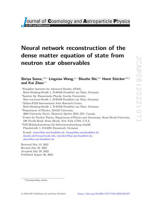 Neural Network Reconstruction Of The Dense Matter Equation Of State From Neutron Star