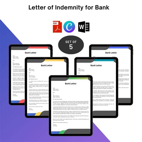 Letter Of Indemnity For Bank Sample With Examples [word]