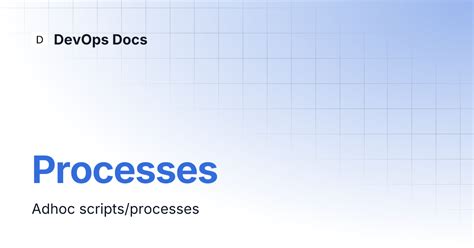 Processes Devops Docs
