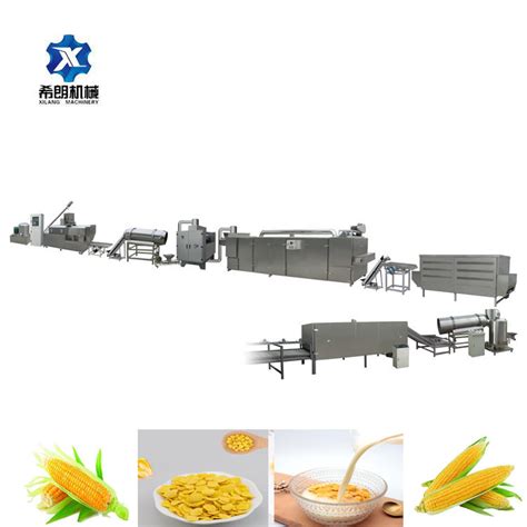 Corn Flakes Plant Breakfast Corn Flakes Processing Machines Equipments