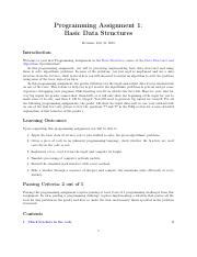 Week Basic Data Structures Pdf Programming Assignment Basic Data Structures Revision July