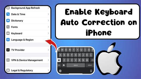 How To Enable Keyboard Auto Correction On Iphone Youtube