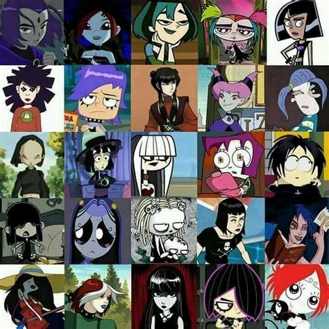 Emo Cartoon Mix Pictures Purple Emo Goth Girl Art Print By Magi Arts