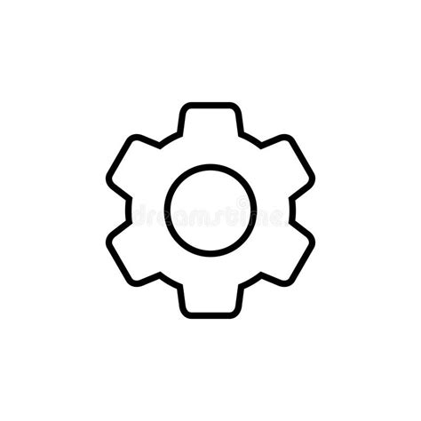 Setting Icon Cog Settings Icon Symbol Stock Vector Illustration Of