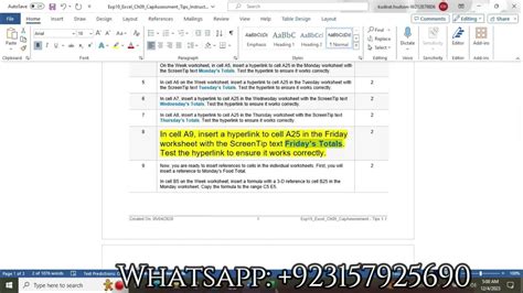 Exp19 Excel Ch09 Capassessment Tips Excel Chapter 9 Capstone Assessment Tips Youtube