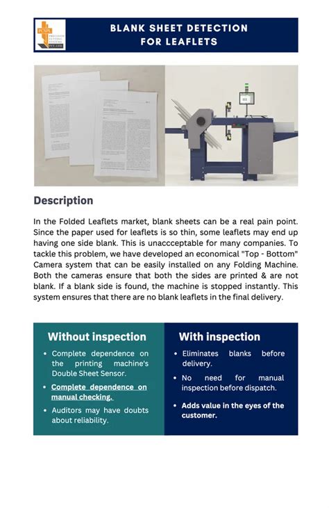 Pcspl Pharma Leaflet Folding Machine Inspection System At ₹ 375000