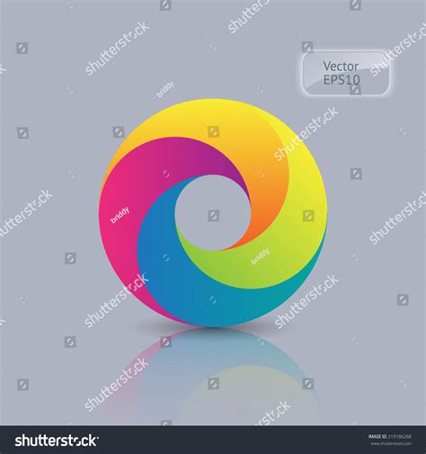 Business Abstract Circle Icon Stock Vector Royalty Free 219186268