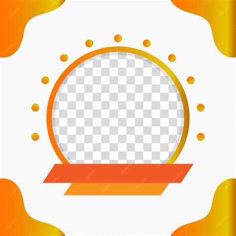 Premium Vector Modern Twibbon Is Easy To Use Just Add Your Photo And Apply It On All Social