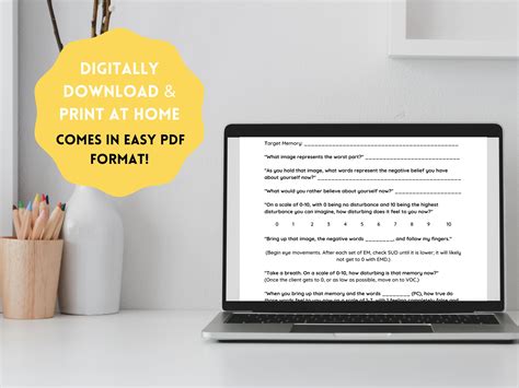 Emdr Script For Emd Emdr Resources Emdr Worksheets Trauma Etsy
