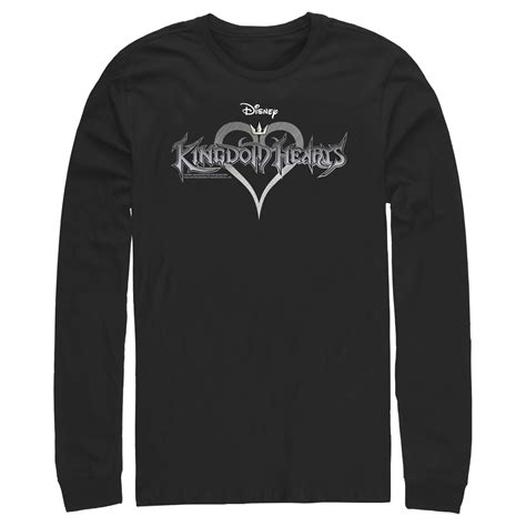 Mens Kingdom Hearts 1 Game Logo Adult Long Sleeve Shirt Fendory