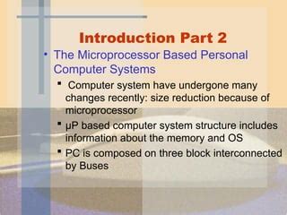 Chapter Part Introduction To Microprocessor Ppt