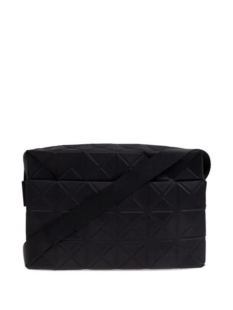 Bao Bao Issey Miyake Geometric Pattern Shoulder Bag Black Farfetch