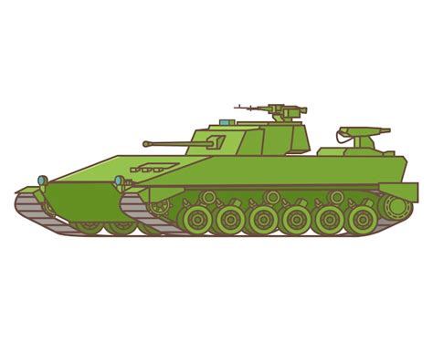 Premium Vector Infantry Armored Personnel Carrier With A Gun Tower And A Machine Gun Fighting