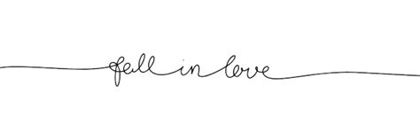 Premium Vector Fall In Love One Line Continuous Text Handwriting Text