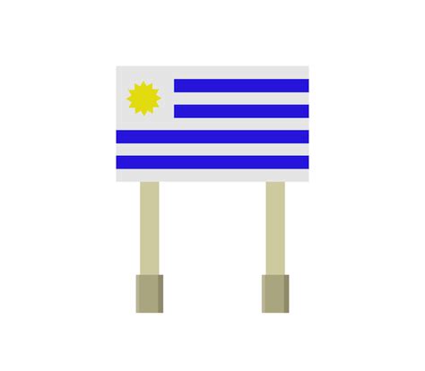 Bandera Uruguaya Vector Premium