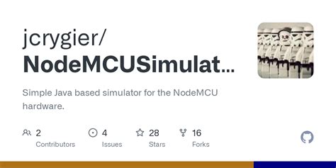 Github Jcrygiernodemcusimulator Simple Java Based Simulator For The Nodemcu Hardware