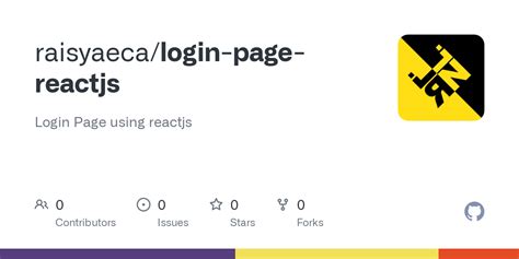 Github Raisyaeca Login Page Reactjs Login Page Using Reactjs