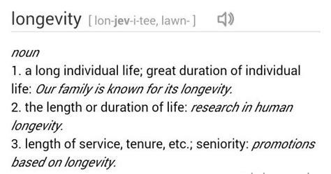 Words Of Wisdom On Longevity