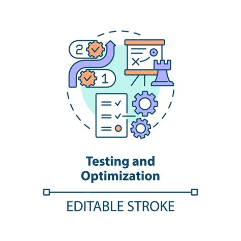 Premium Vector Testing And Optimization Concept Icon