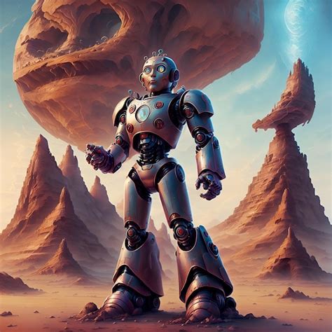 Premium Photo Posthuman Singularity Robot