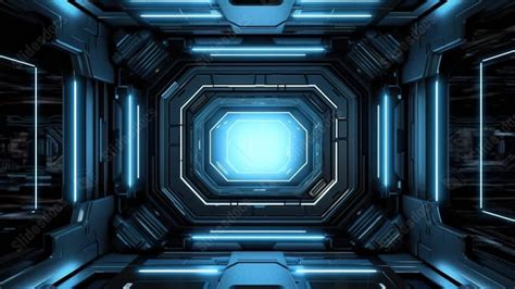 무료 3d 렌더링된 디자인의 공상 과학 사각형 프레임 Ppt 배경 Slidesdocs