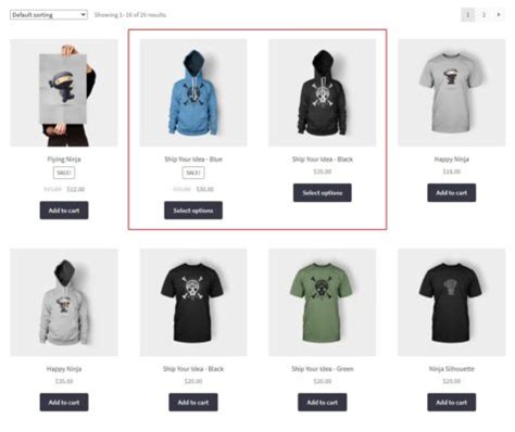 Show Variations On The Shop Page With WooCommerce Variations Plugin