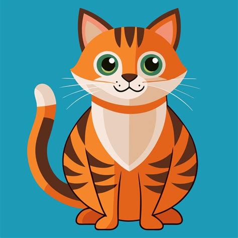 Premium Vector Cute Cat Vector Illustration