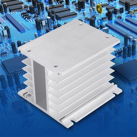 Three Phase Aluminum Alloy Heat Sink Ssr Dissipation Solid State Relay Heatsink