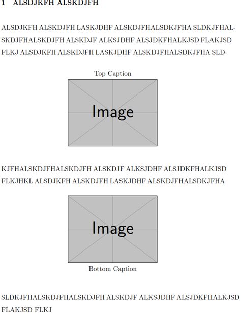 Graphics How To Set De Spacing Between The Text And The Image Caption To Baselineskip