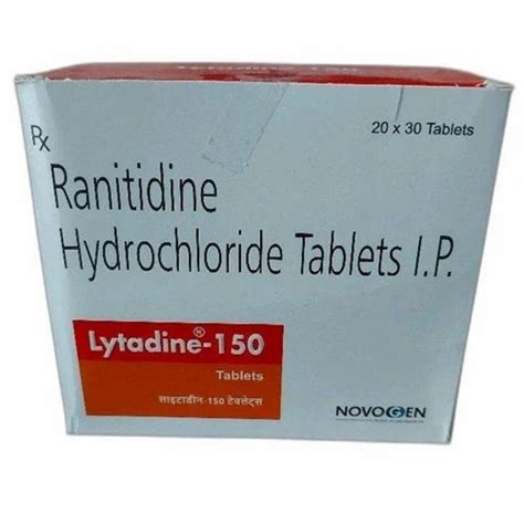 Ranitidine Hydrochloride Tablets Ip Dose Strength 150mg At Rs 405box