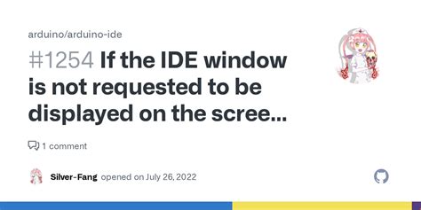 If The IDE Window Is Not Requested To Be Displayed On The Screen The Startup Will Get Stuck
