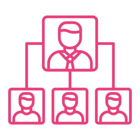 Organization Structure Generic Simple Colors Icon
