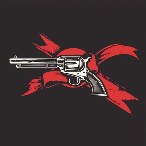 Long Gun Vector Logo Isolated On Background Premium Ai Generated Image