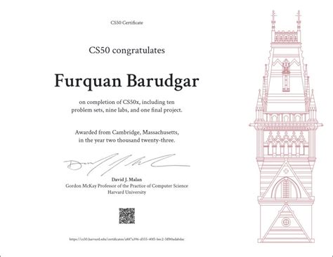 Furquan Barudgar On Linkedin Cs50x Harvardcs50 Programming