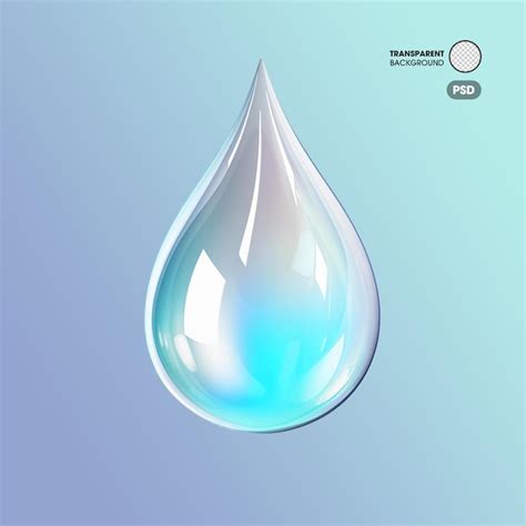 Premium Psd 3d Water Drop Shape