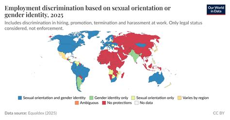 Employment Discrimination Based On Sexual Orientation Or Gender Identity Our World In Data