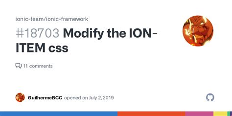 Modify The Ion Item Css · Issue 18703 · Ionic Teamionic Framework · Github