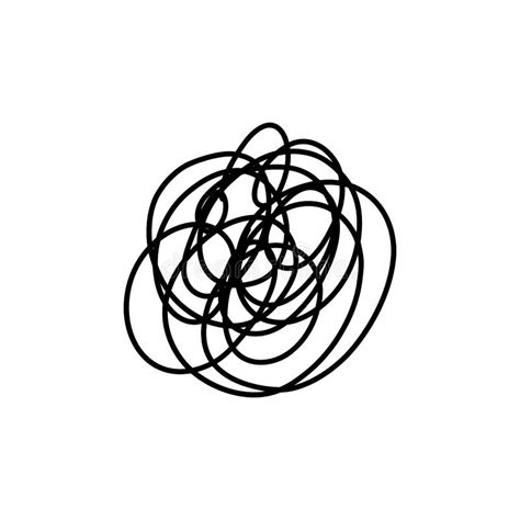 complex line complicated way messy ball concept loading idea vector