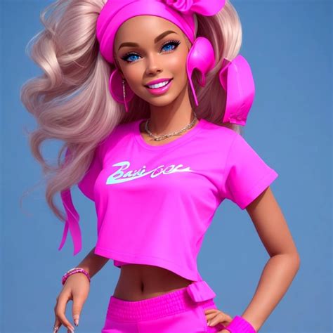 Premium Ai Image Barbie Trendy Outfit