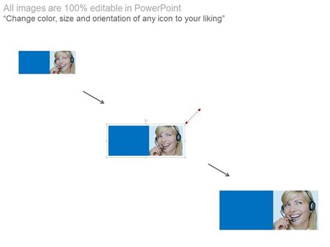 Female Customer Care Executive Powerpoint Slides