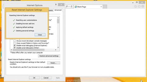 How To Reset Internet Explorer Settings To Default