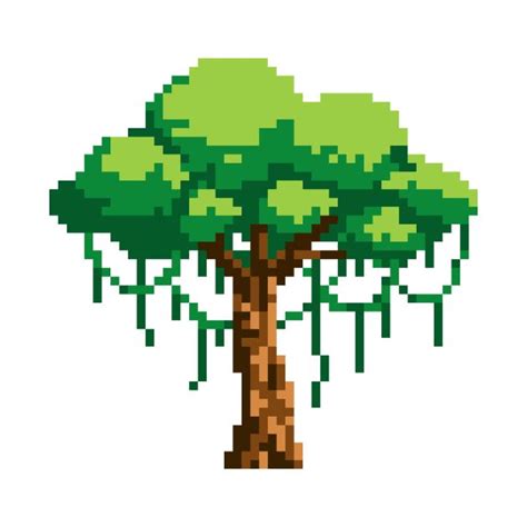 Pixel Art Tree T Shirt