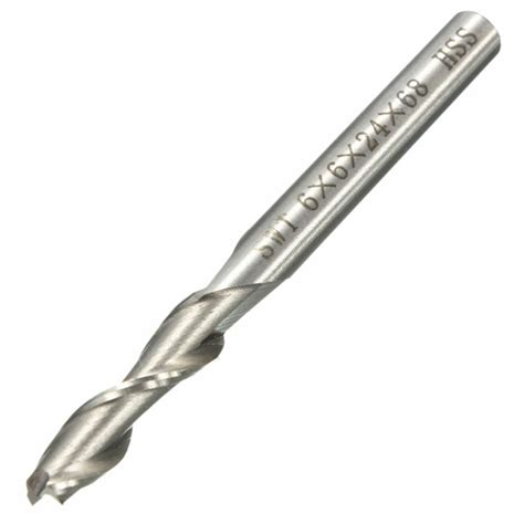 6mm 2 Flute HSS End Mill Cutter CNC Bit Alexnld Com