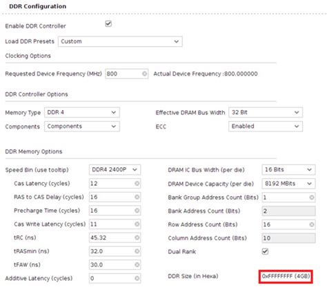 Zynq Us Ps Ddr Size Wizard Clamshell Topology