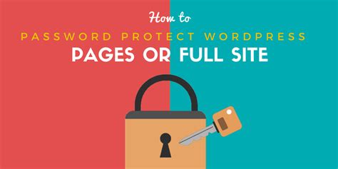 How To Password Protect Wordpress Page Or Website