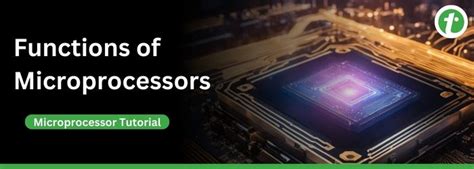 Functions Of A Microprocessor