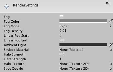 Unity Render Settings